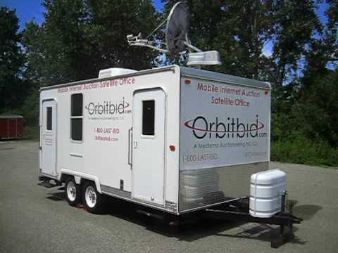 Orbitbid.com Mobile Internet Office Satellite Trailer