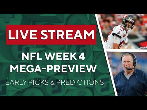 LIVE STREAM: WEEK 4 NFL PREVIEW! Picks, Predictions and Best Bets | The Early EdgE