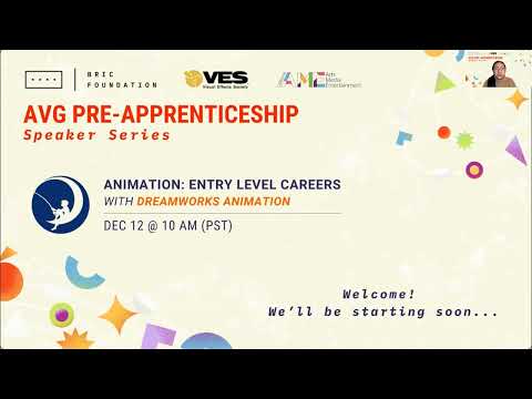 BRIC AVG Speaker Series: Early Careers with DreamWorks Animation