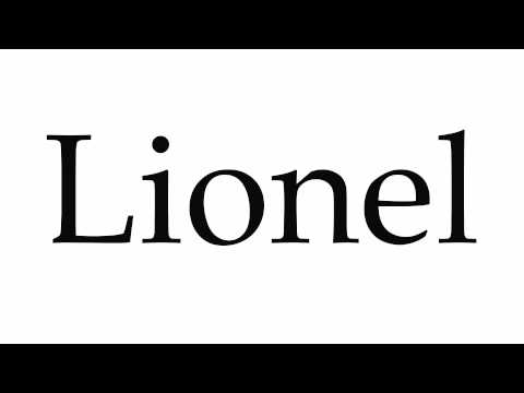 How to Pronounce Lionel