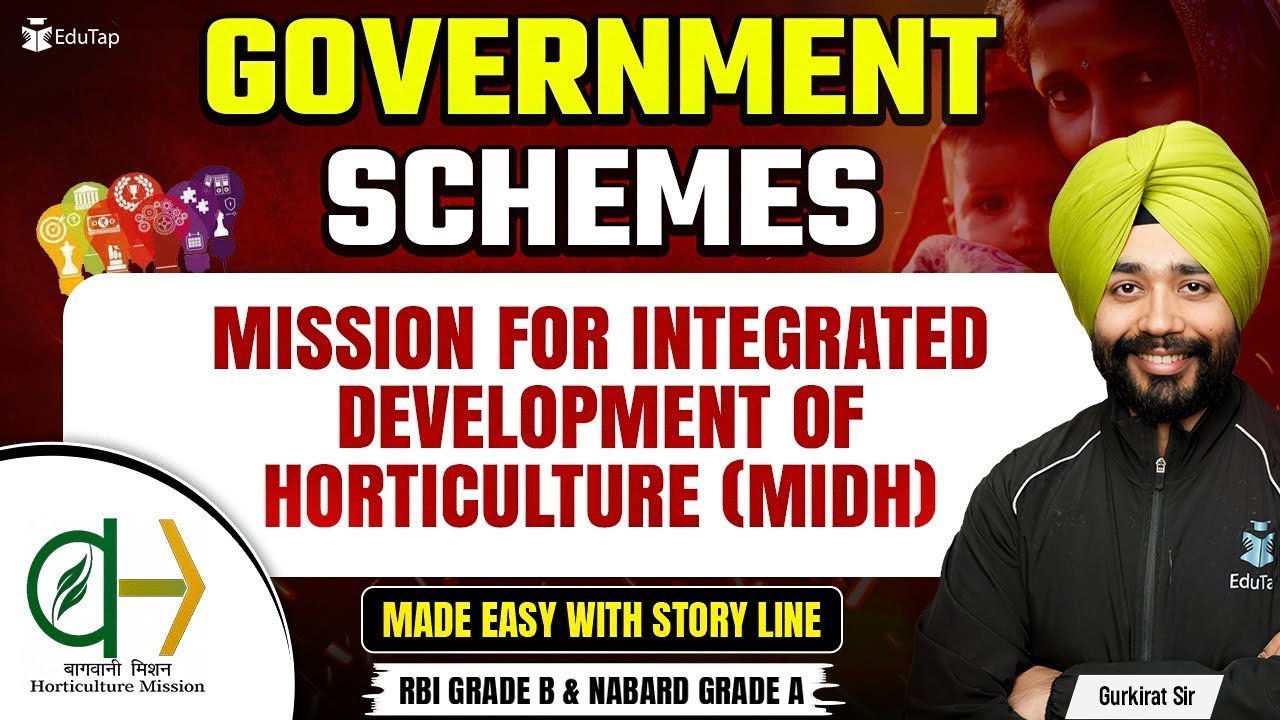 MIDH Scheme | Government Schemes for RBI Grade B 2025 | Important Govt Schemes for NABARD Grade A