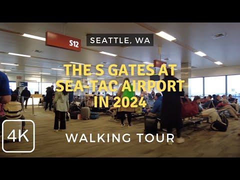 Sea-Tac Airport's S Gates in 2024, An Inside Look | Seattle, WA | 4K Walking Tour