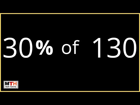 What is 30 percent of 130? (30% of 130)