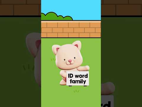 ID Word Family #wordfamilies #phonics