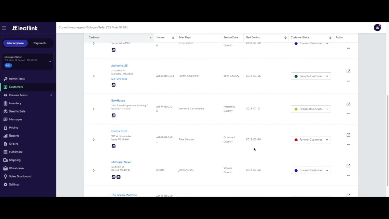 LeafLink Tutorials: CRM Training Video