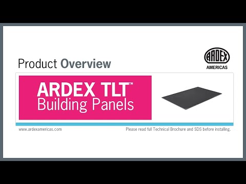 ARDEX TLT™ Building Panels - Product Overview