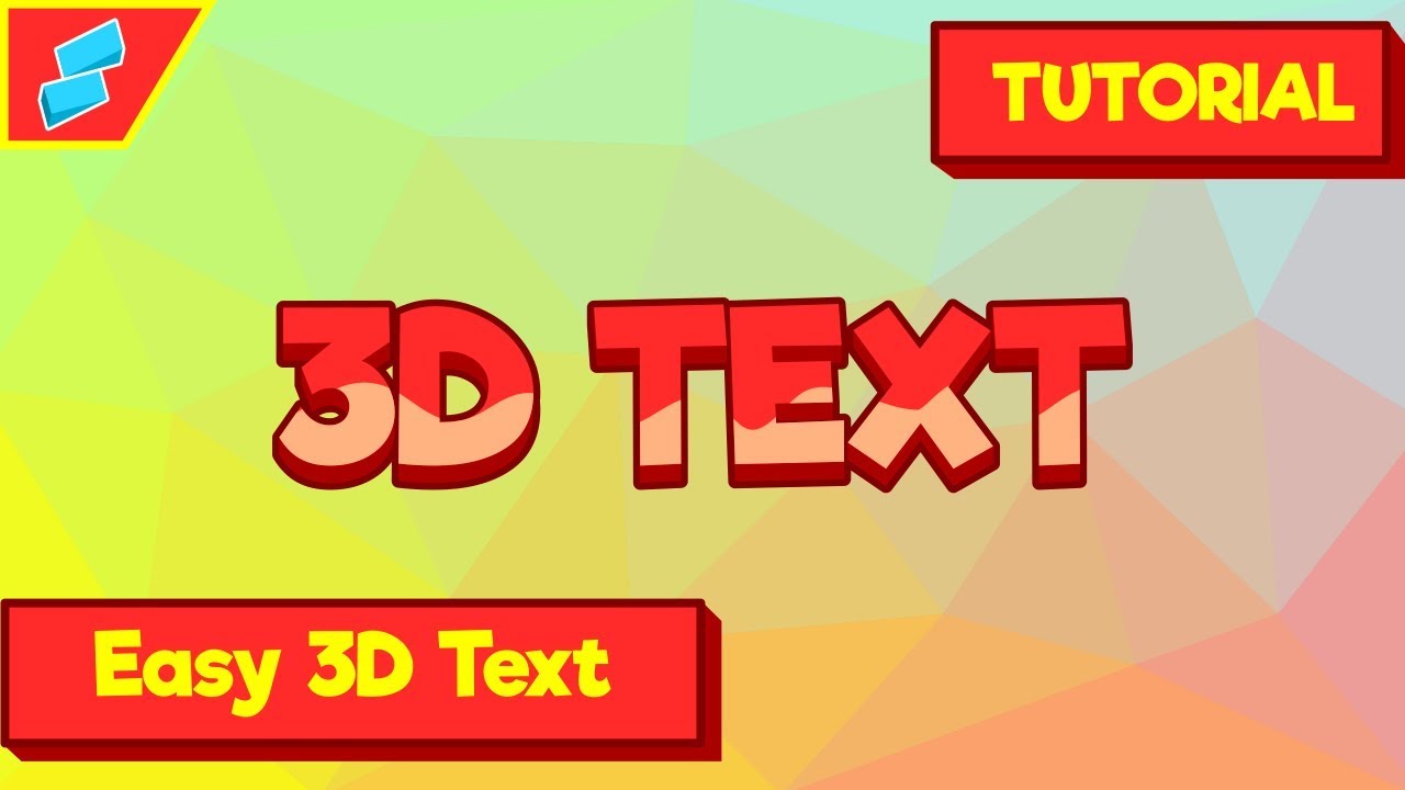 Inkscape Tutorial : How to make 3D Text (Easy and simple)