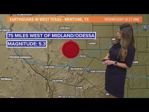 Magnitude 5.3 earthquake reported in West Texas