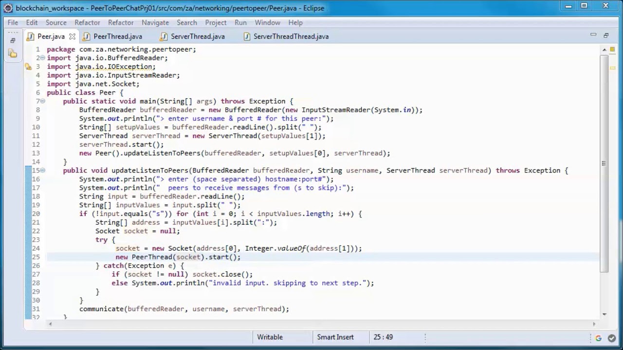 Peer to Peer (P2P) + JAVA (Prototype Project 01)