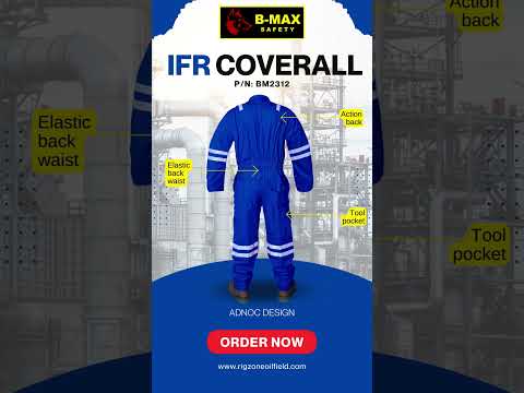 BM2312 ADNOC DESIGN #coveralls #coverall #ppe #safety #safetyfirst #flameretardant #ppesupplier