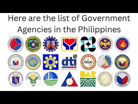 Here are the list of Government Agencies in the Philippines
