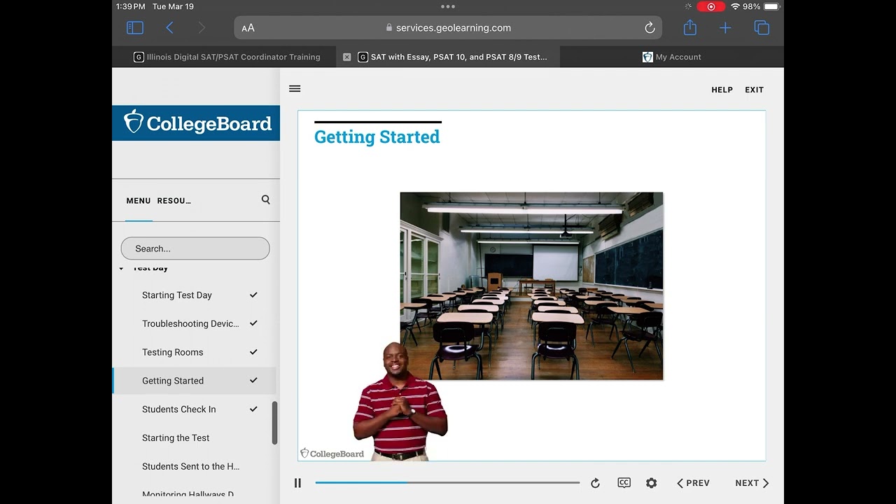 PSAT/SAT -Testday Toolkit: Getting Started