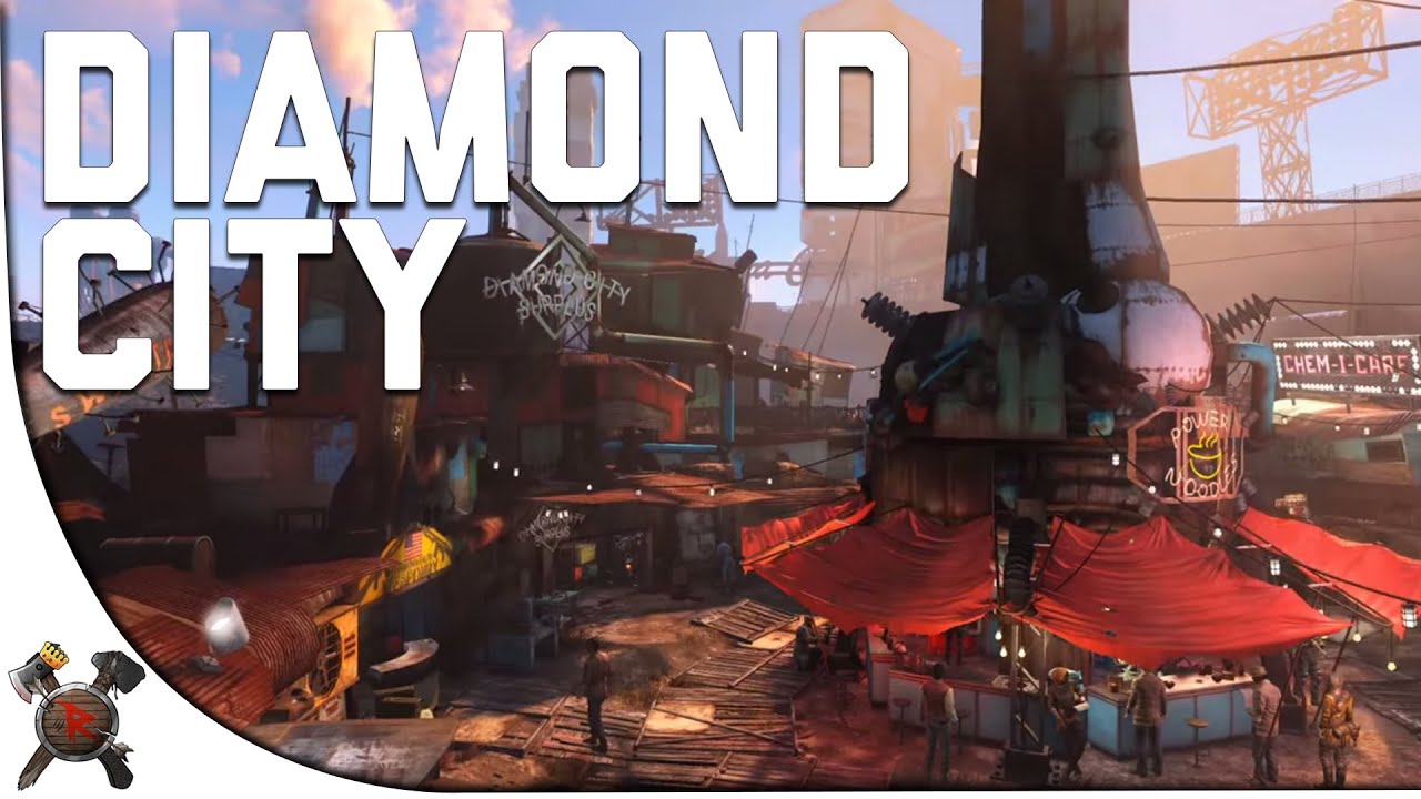 Fallout 4 Gameplay Walkthrough - Part 6: DIAMOND CITY/FENWAY PARK! (w/ Giveaway)