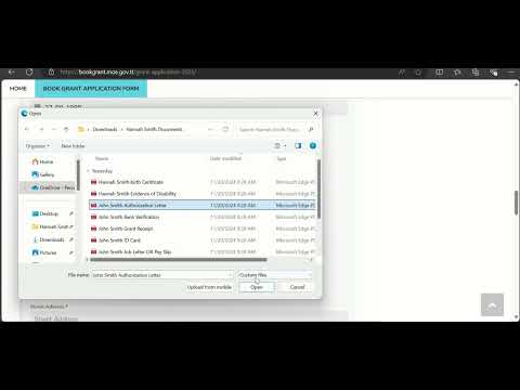 How-To Fill in An Application for the School Supplies and Book Grant 2025 - Not Employed