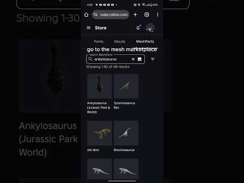 (old) How to get a mesh id on mobile (android) #roblox #tutorial