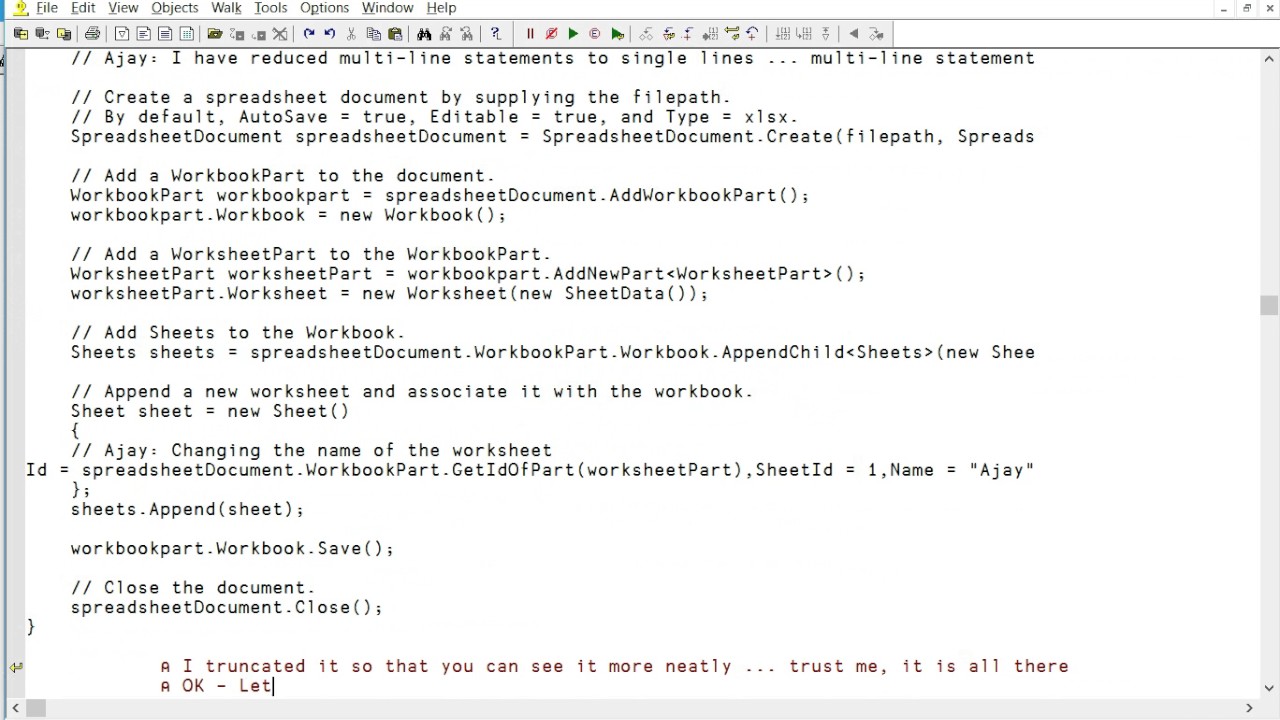 Office Open XML SDK  Demo