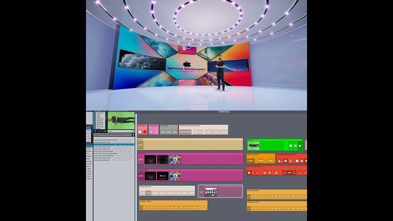 Aximmetry Virtual Studio  - Presentation Meeting Online  |  3dvirtualstudioset.com