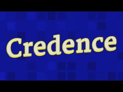 CREDENCE pronunciation • How to pronounce CREDENCE