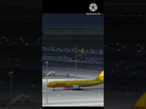 DHL Flight B752 full landing in Leipzig Airport | world of Airport