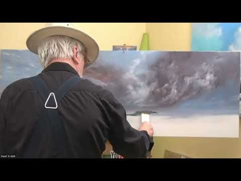 Learn to Paint Skies With Stuart Davies on Zoom