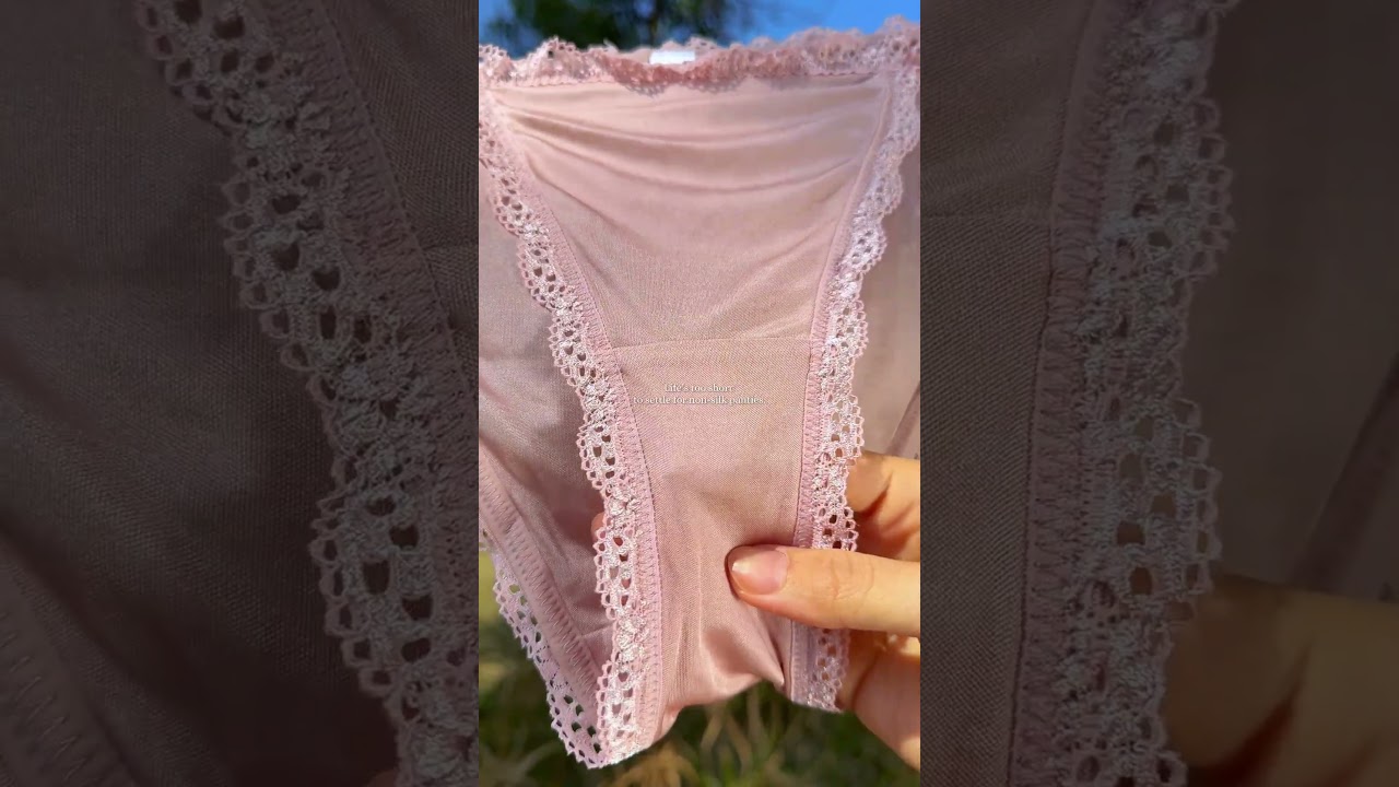 Life’s too short for anything but silk panties.😌