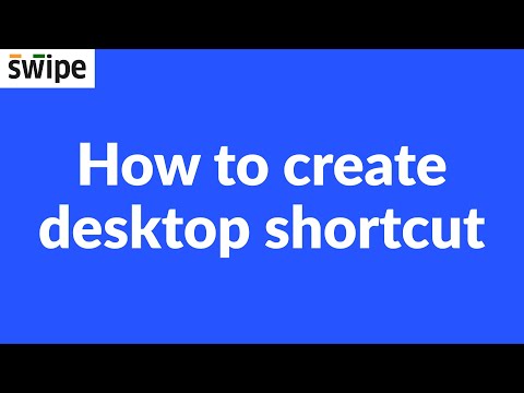 How to create desktop shortcut | Swipe #gst #billing #shortcut