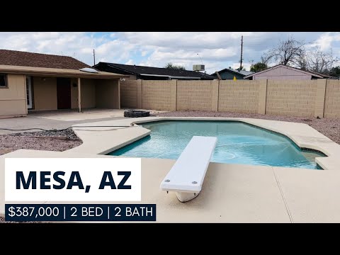 Homes For Sale Mesa, Arizona $387,000, 1,100 Sqft, 2BD, 2BA (Diving Pool)