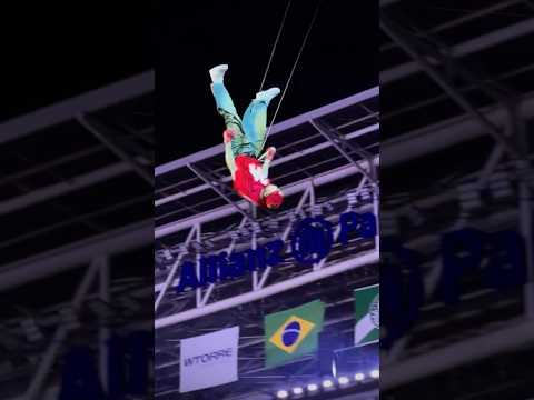 Chris Brown Flying In The Air In Brazil π₯ #breezy #brazil #concert