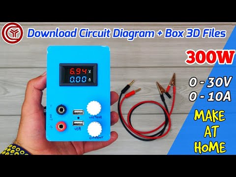 0-30v 0-10a variable lab bench power supply DIY