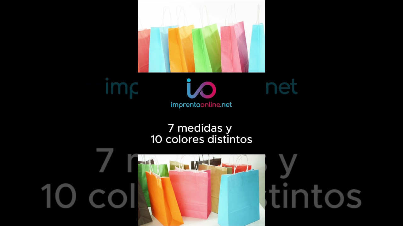 Bolsas de papel personalizadas - Imprime tus bolsas de papel con tu logo - 500 unidades por 131 €