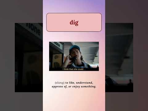 dig - (slang). Examples in the description 📚 #englishwithseries