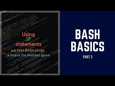 Linux Bash Scripting Basics - Part 3, IF statements