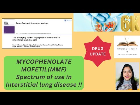 Mycophenolate Mofetil - Role in Interstitial Lung Diseases