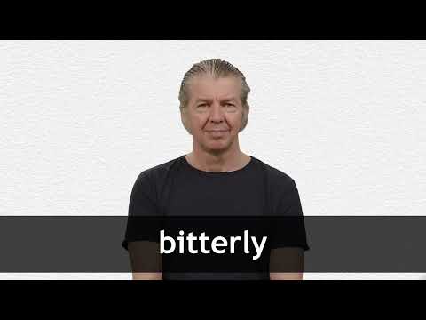BITTERLY - Learn the Meaning, Synonyms & Translations | Collins English ...