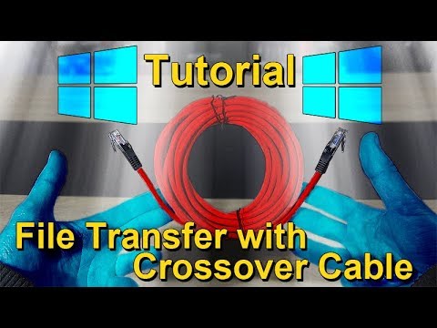 Transfer Files between 2 PCs with Crossover LAN Cable -- Tutorial