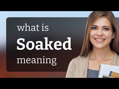 Soaked • SOAKED meaning
