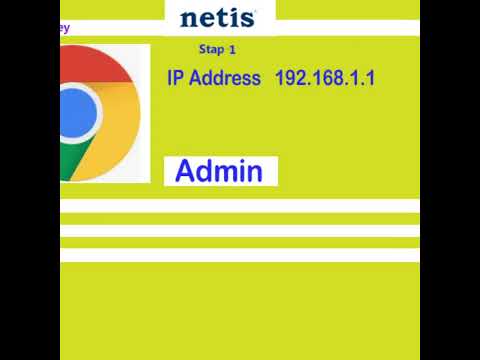 Netis router manual configuration