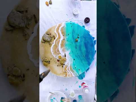 Beach Resin Art Tutorial Uses Sand And Rocks