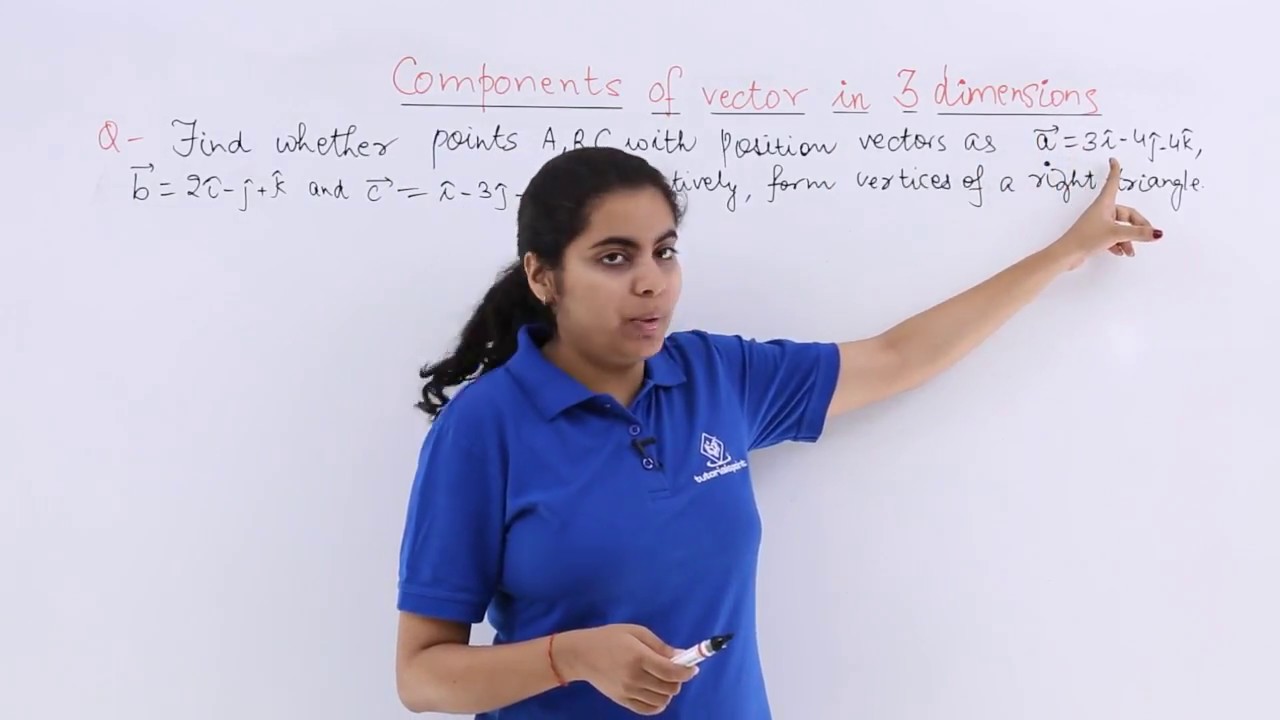 Class 12th - Components of Vector in 3D Problem Example-3 | Vector Algebra | Tutorials Point