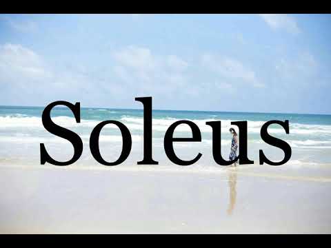 How To Pronounce Soleus🌈🌈🌈🌈🌈🌈Pronunciation Of Soleus