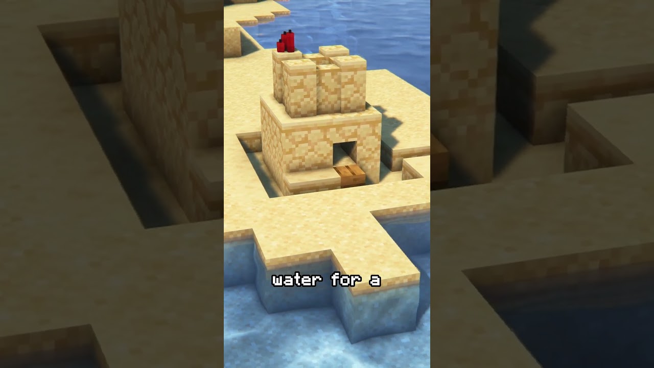 How to Build the CUTEST Sandcastle in Minecraft!