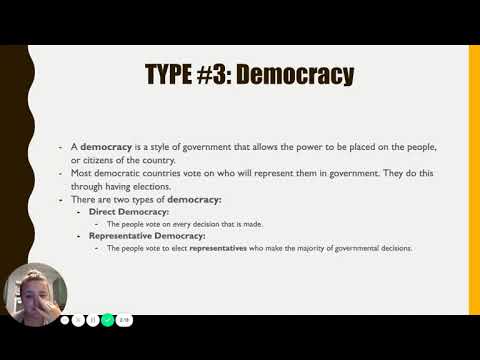 Types of Governments PPT Google Slides