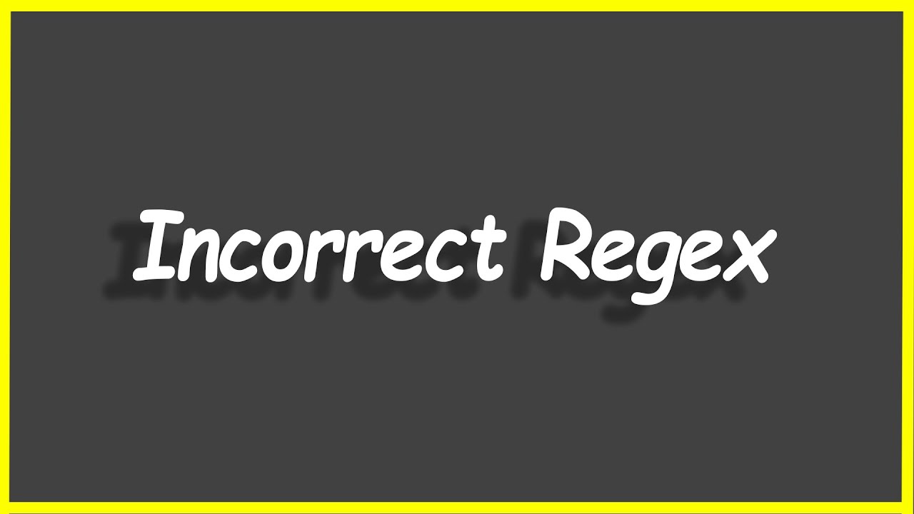 Python Programs #83: Incorrect Regex