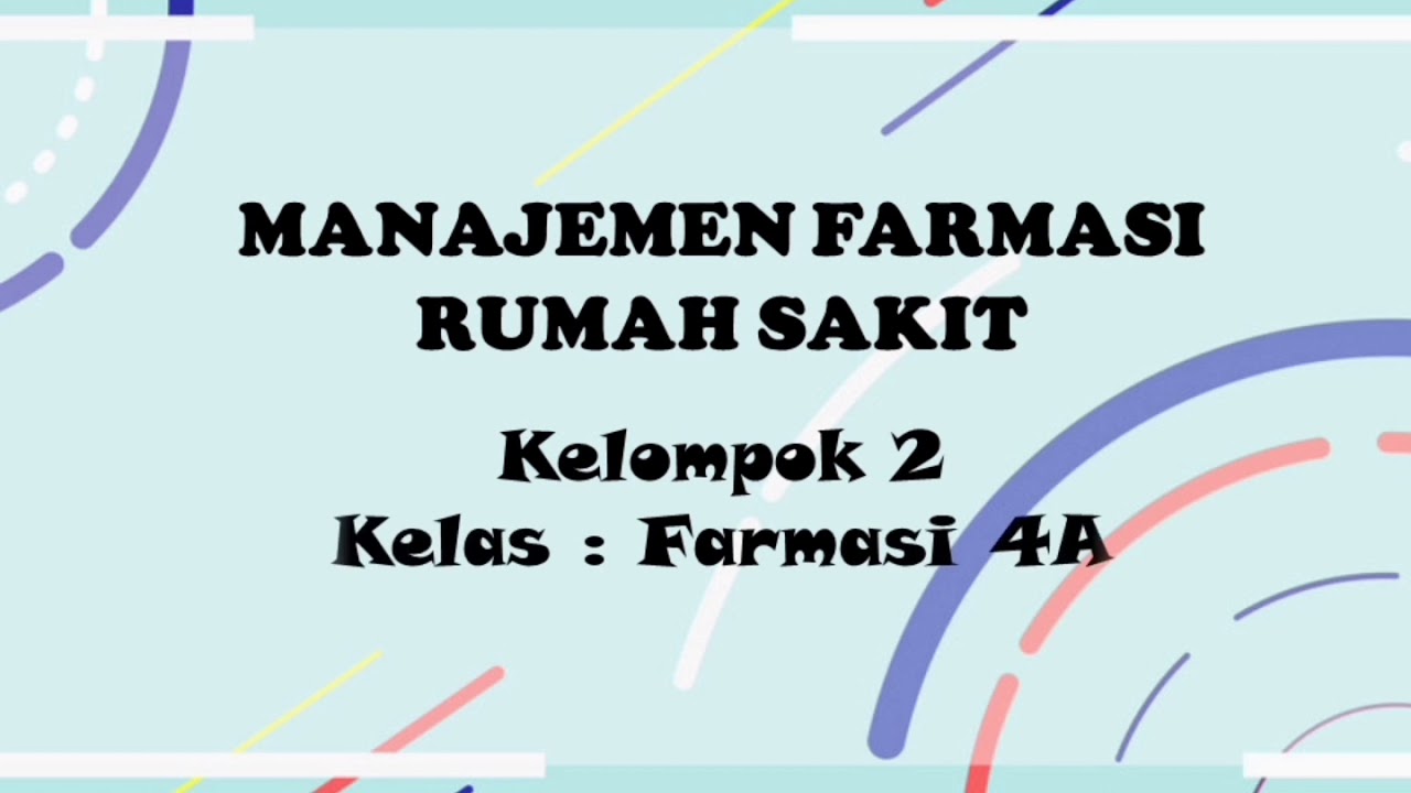 MANAJEMEN FARMASI RUMAH SAKIT
