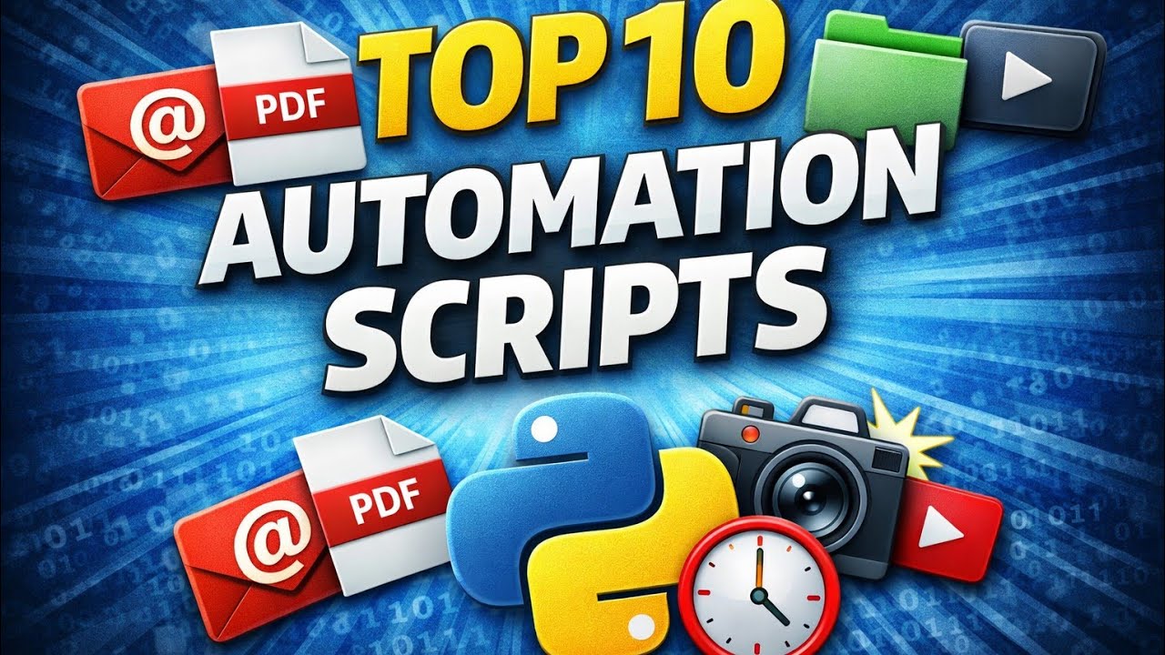 Top 10 Python Automation Scripts That Save Hours Every Day 🔥