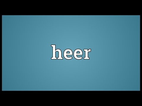 Heer Meaning