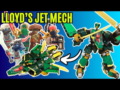 This Set is the BEST - Lloyd's Transforming Jet Mech REVIEW! Ninjago Dragons Rising S3 71845