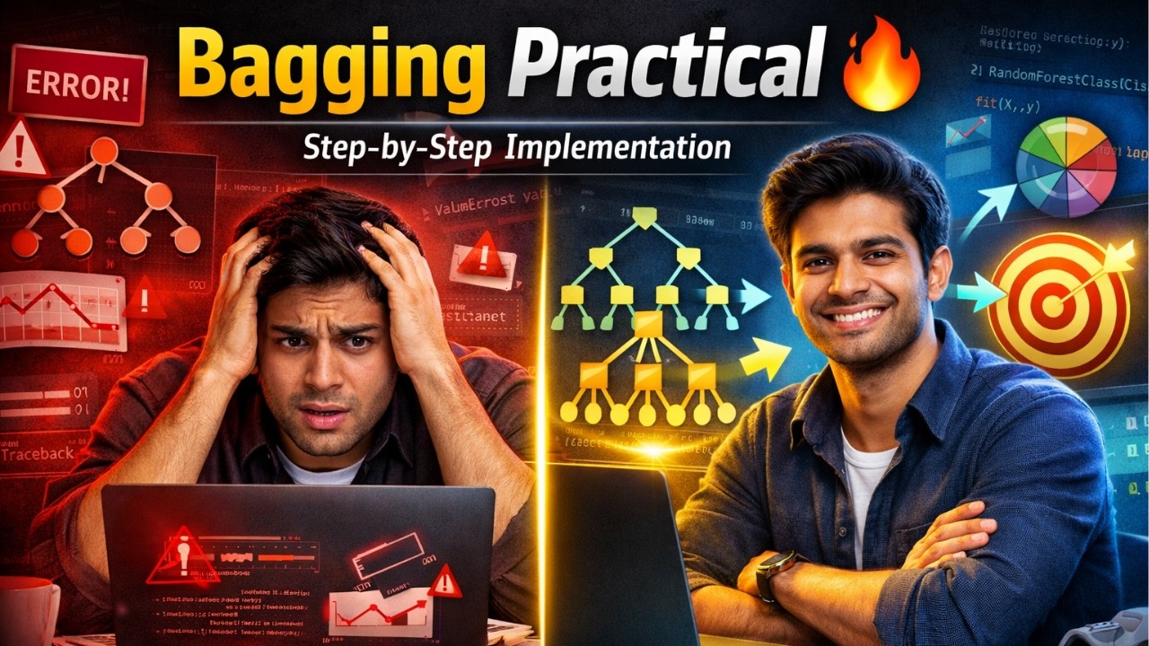 Bagging Classifier Practical 🔥 | Step-by-Step Implementation in Python (sklearn)