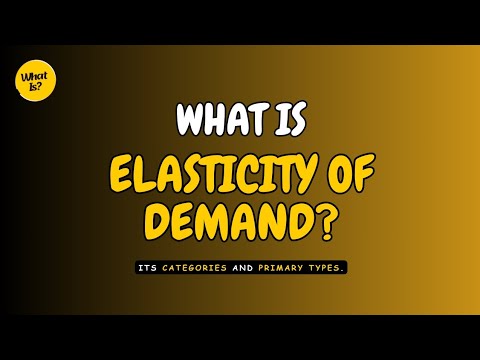 What Is Elasticity of Demand? || Understanding Price Elasticity and Income Elasticity of Demand.