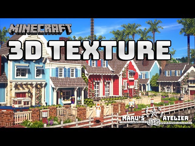 Nautical town with 3D models Minecraft Map